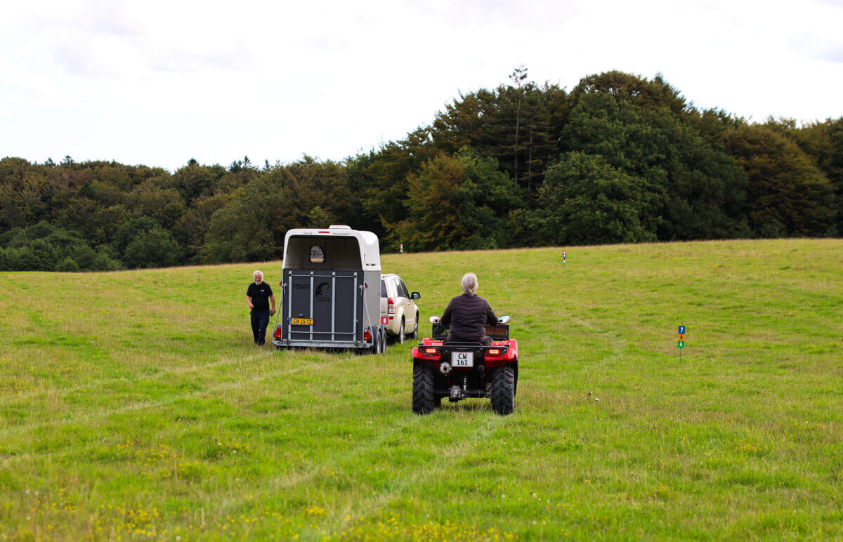Nogle af springene kan du lave selv: høballer, grøfter og trækævler ...